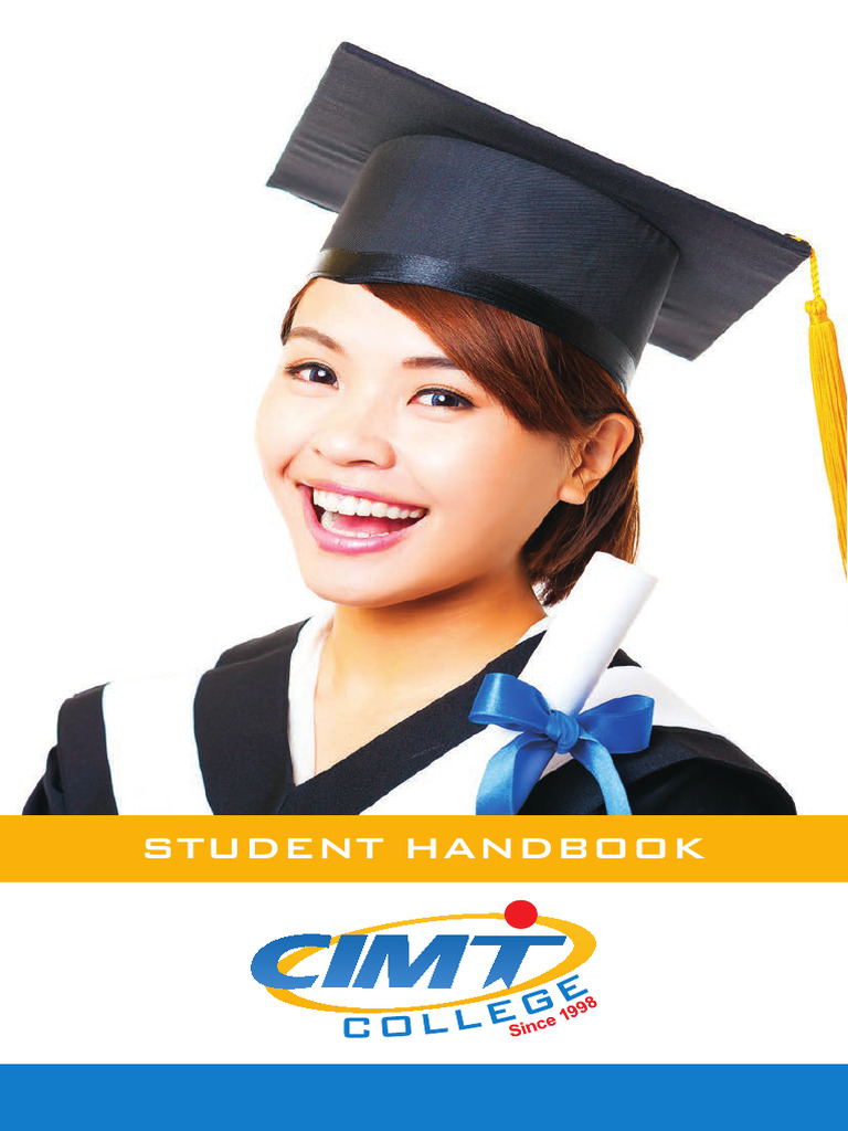 Cimt College Student Handbook | PDF | Academic Dishonesty | Plagiarism