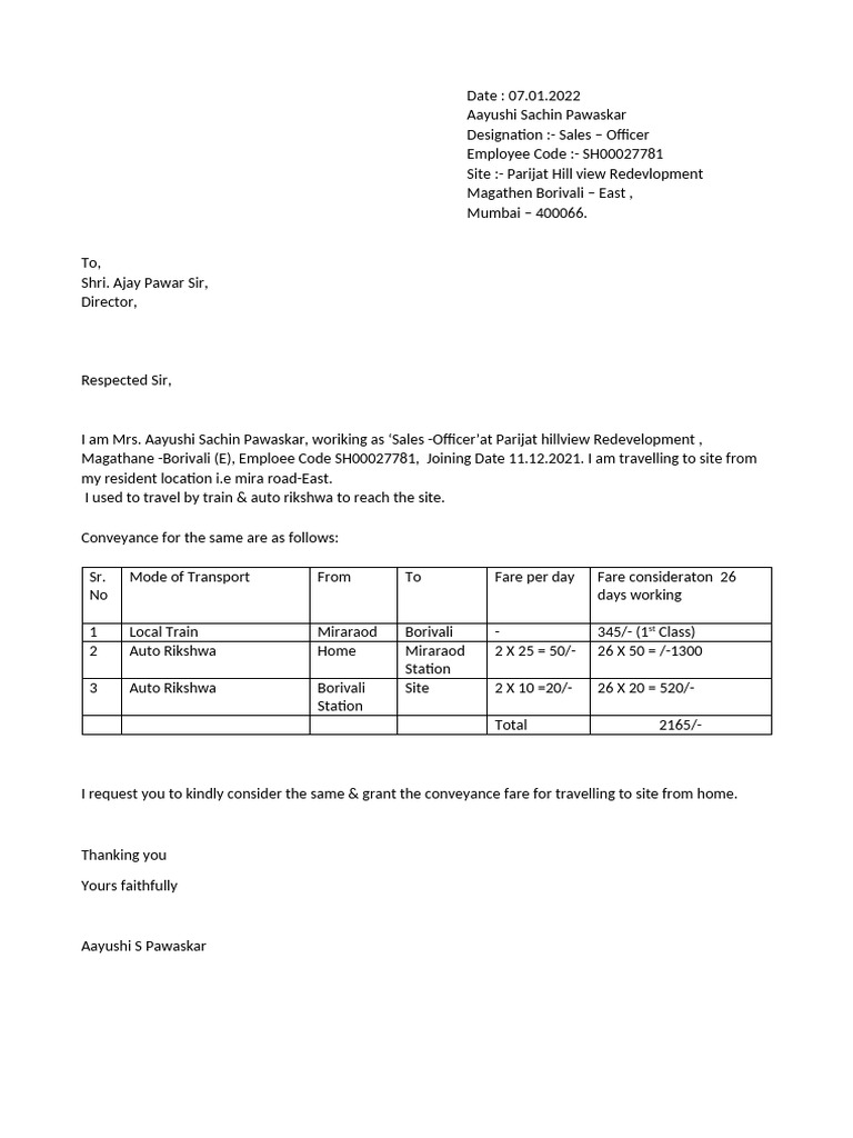 Traveling Letter | PDF