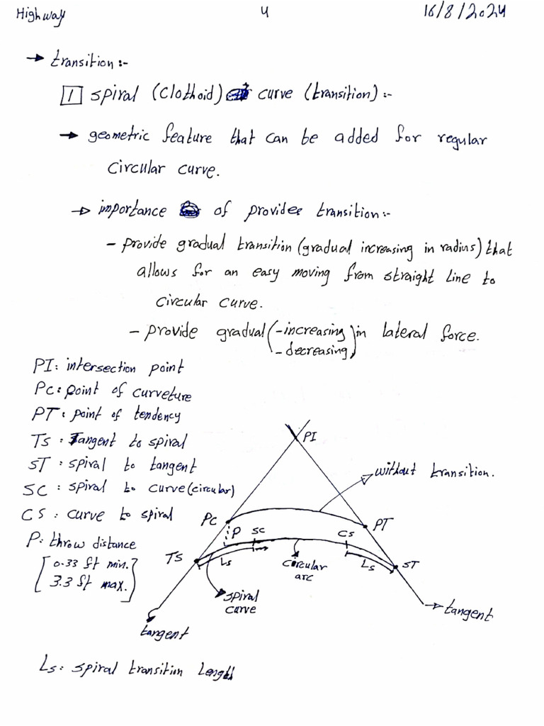 Highway Transition Summary | PDF
