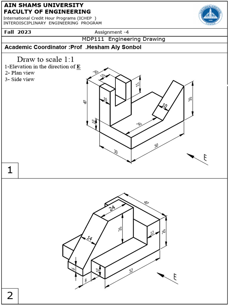 4 Assignment 4 Projection 111 | PDF | Technical Drawing | Infographics