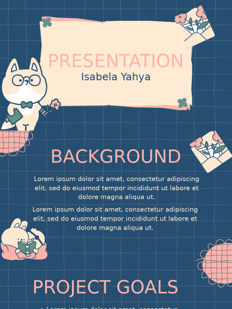 Pink Blue Cute Simple Presentation | PDF