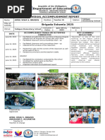 Brigada 2025 Accomplishment Report | PDF