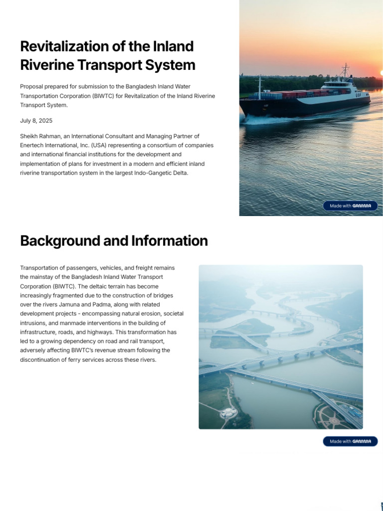 8JULY25 Revitalization-of-the-Inland-Riverine-Transport-System | PDF ...