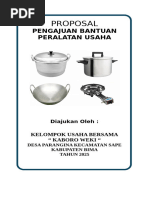 Proposal Pengajuan Bantuan UMKM 2025 | PDF