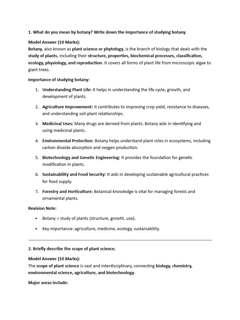 Basic Plants Science | PDF | Botany | Plants