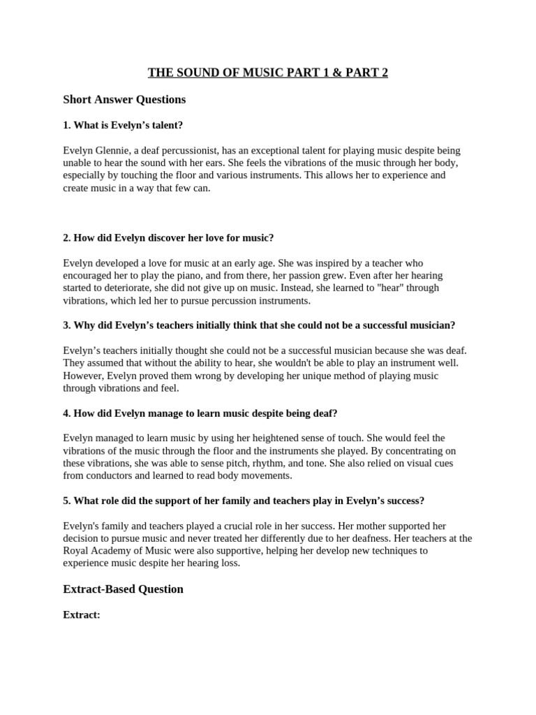Evelyn Glennie's Musical Journey | PDF | Deafness | Performing Arts
