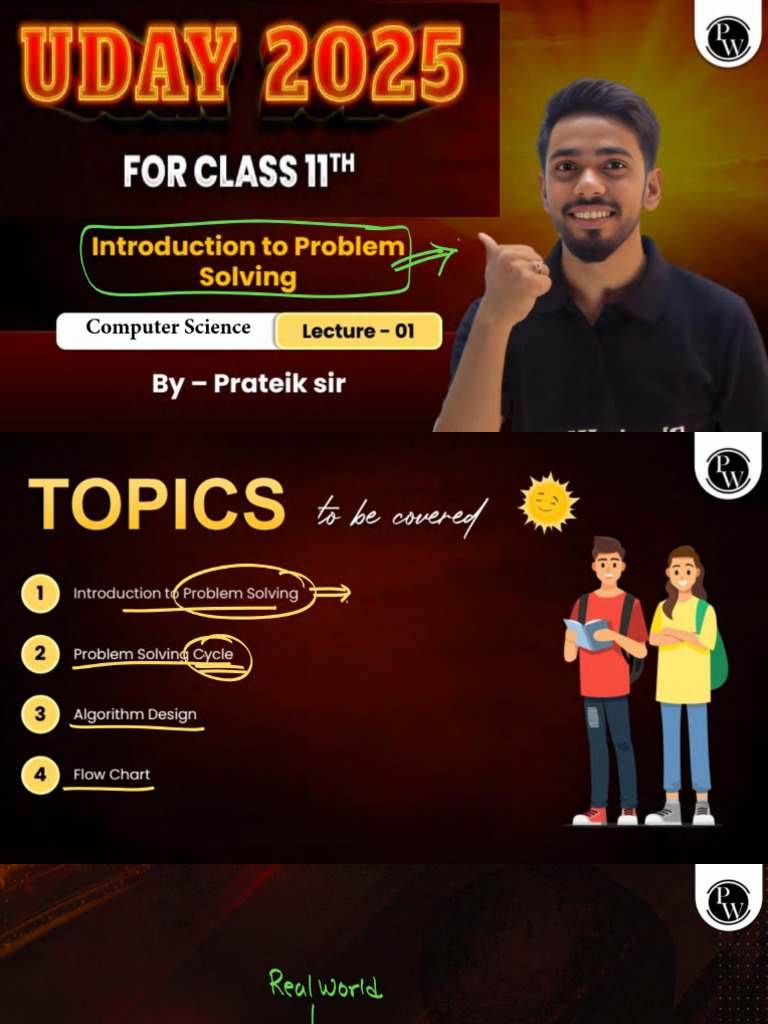 Introduction To Problem Solving 01: Class Notes - Uday 2025 | PDF