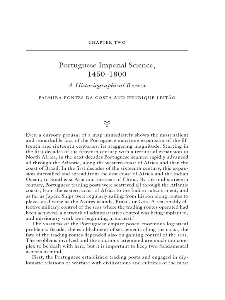 Portuguese Imperial Science, 1450-1800 | PDF | Portugal | Science