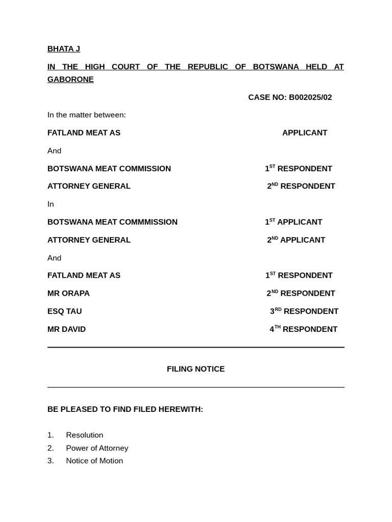 Filing Notice | PDF