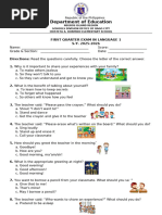 Grade 1 Filipino Reading Booklet | PDF