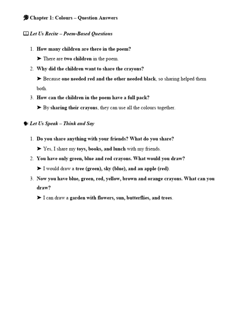 Chapter 01 3rd Class English | PDF