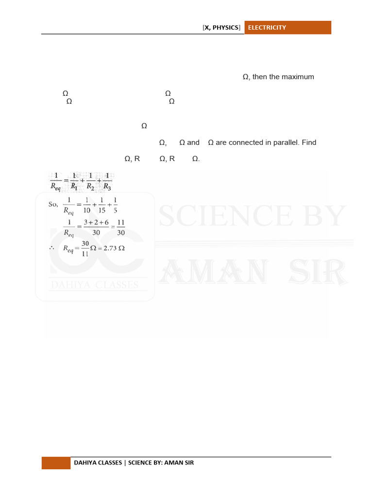 Electricity - Assignment 2 WM | PDF | Series And Parallel Circuits | Voltage