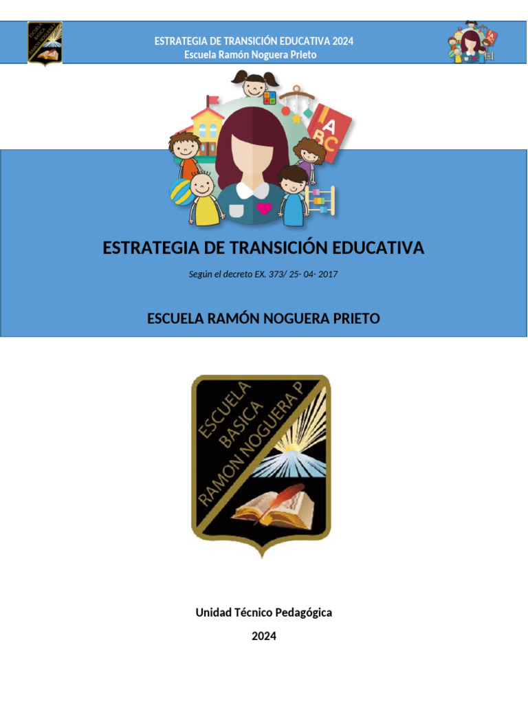 Estrategia de Transición Educativa Escuela Ramon Noguera | PDF ...