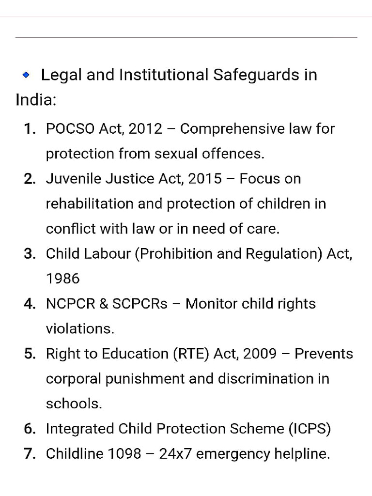 Legal Safeguard in India | PDF