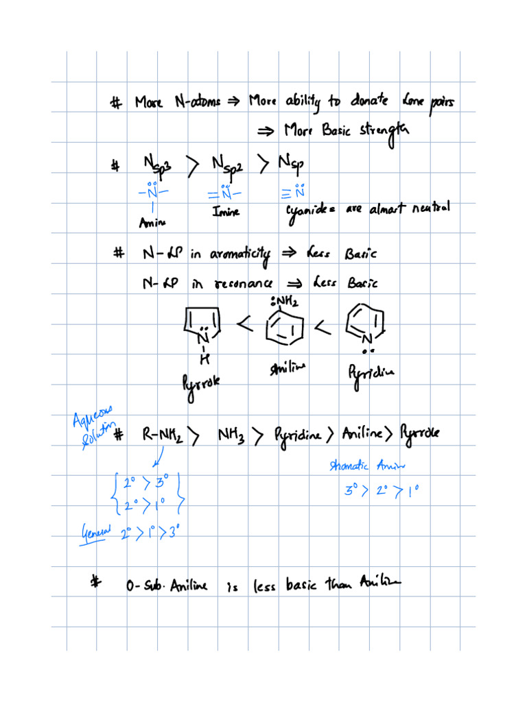 Basic Strength of Organic Compounds | PDF