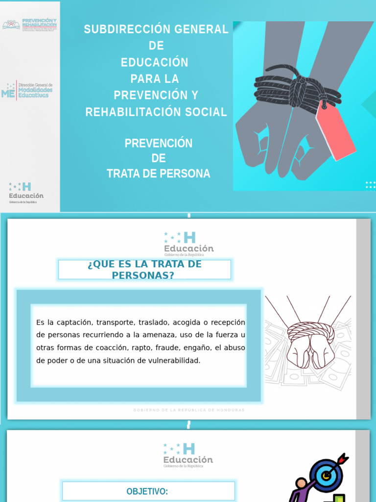 Prevención de Trata de Personas en Escuelas | PDF | Trata de personas