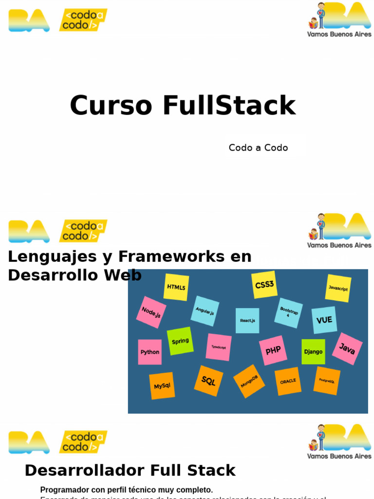 Clase 1 - Presentación Curso FullStack y Aplicaciones Web | PDF | Red mundial | Internet y web