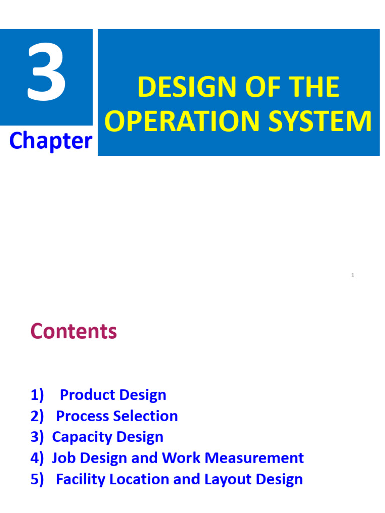 OM PPT Chapter Three New | PDF | Usability | Business