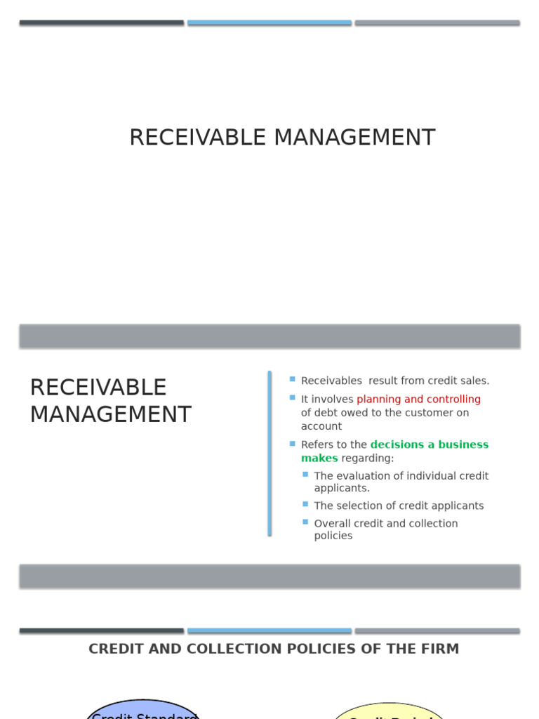 Effective Receivable Management Strategies | PDF | Credit | Finance ...