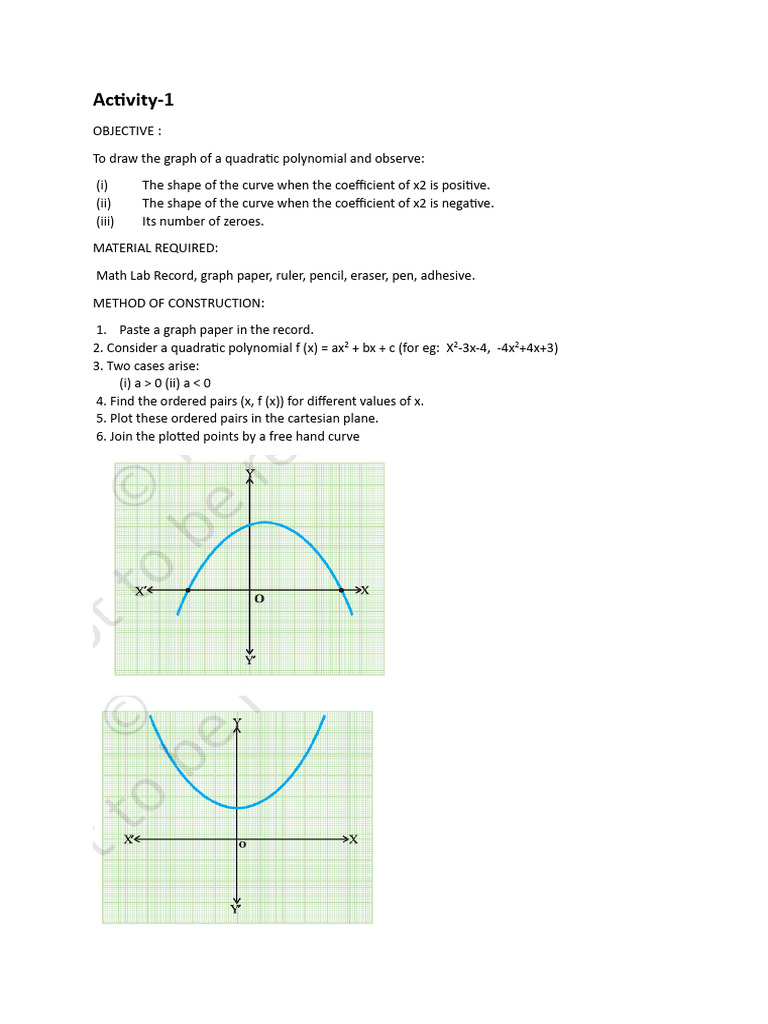 GR 10 Math Lab Activity 1 | PDF