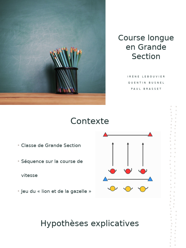 Course Longue en Grande Section | PDF