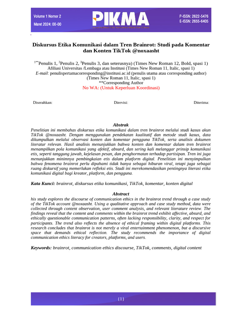 Template Pikma New Edition September 2023 Ok | PDF