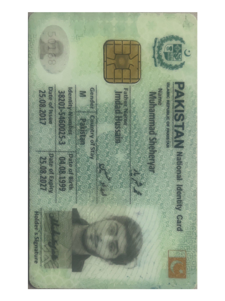 PAKISTAN National Identity Gard | PDF