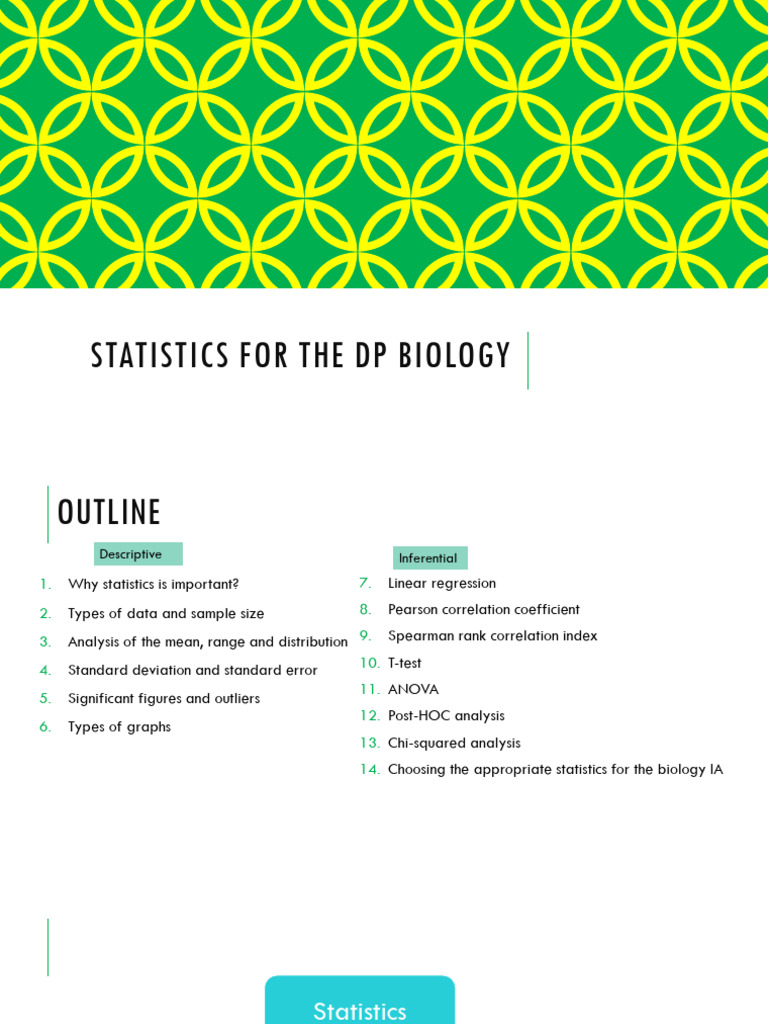 Mathematical Analysis of Biology IA | PDF | Statistics | Standard Deviation