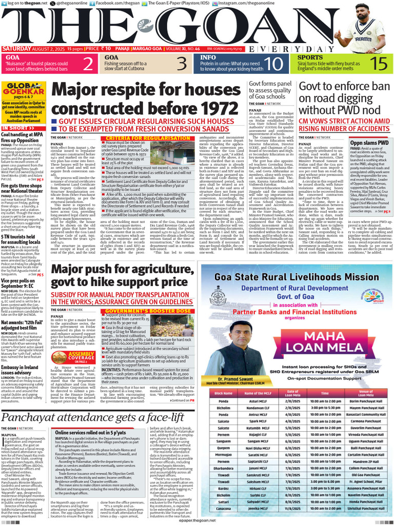 Goa Government Regularizes Old Houses | PDF | Earth Sciences