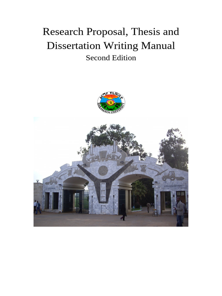 HU SGS Research Proposal, Thesis and Dissertation Writing Manual | PDF | Thesis | Abstract (Summary)