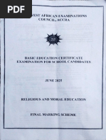 2025 Bece Rme Questions | PDF