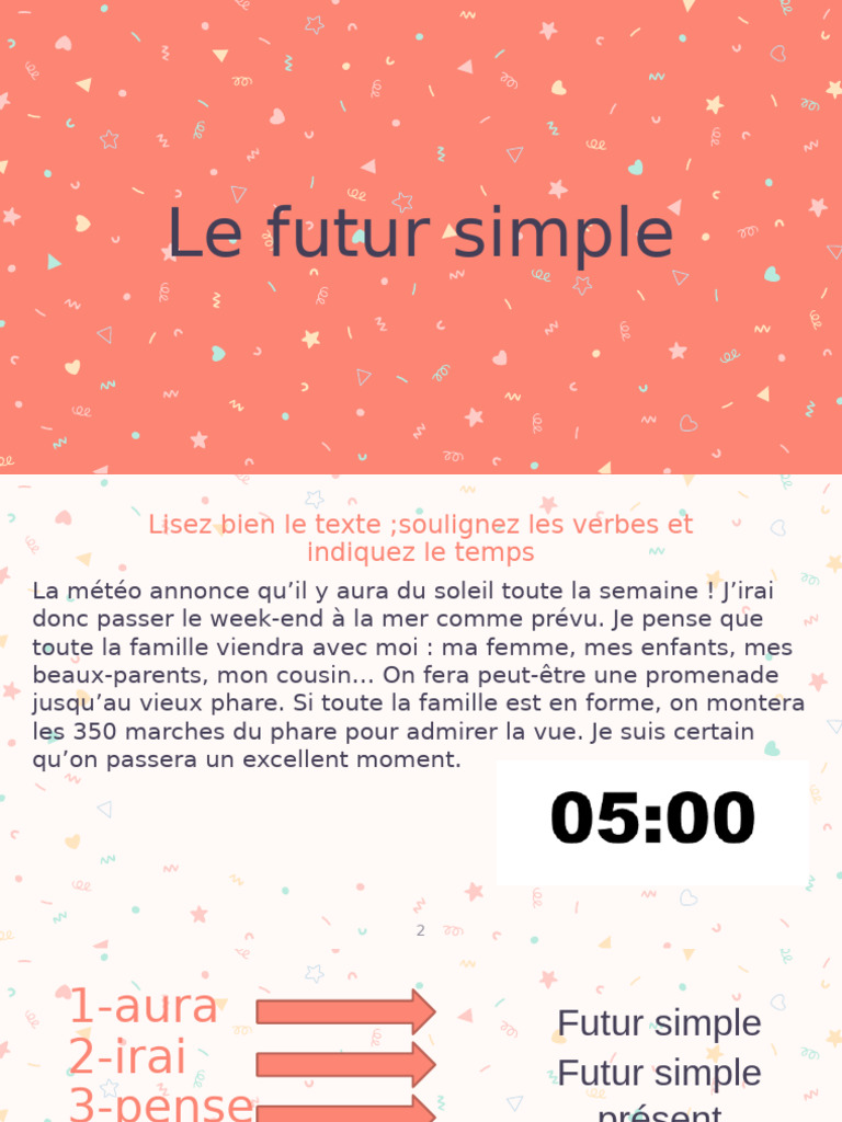 Futur Simple | PDF | Verbe | Linguistique