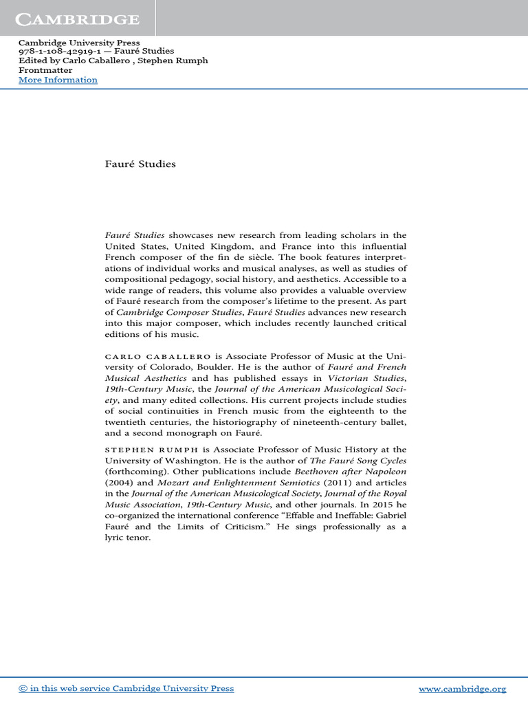 Caballero Rumph Ed 2020 Frontmatter | PDF | Penelope