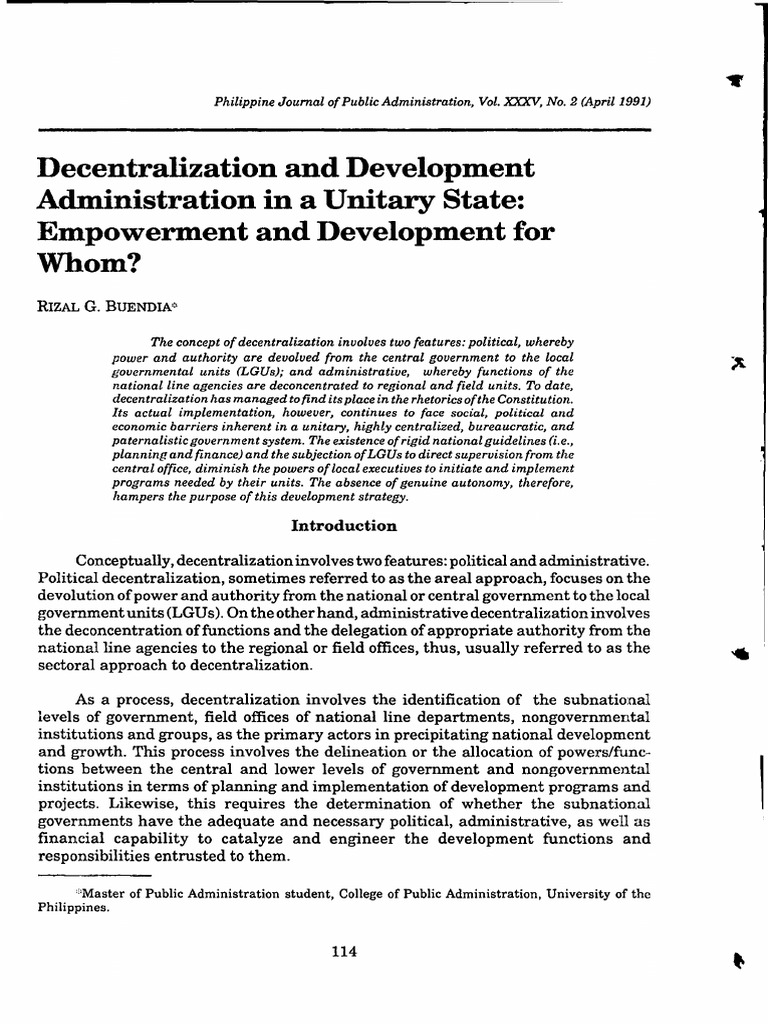 06 - Decentralization and Development | PDF | Taxes | Decentralization