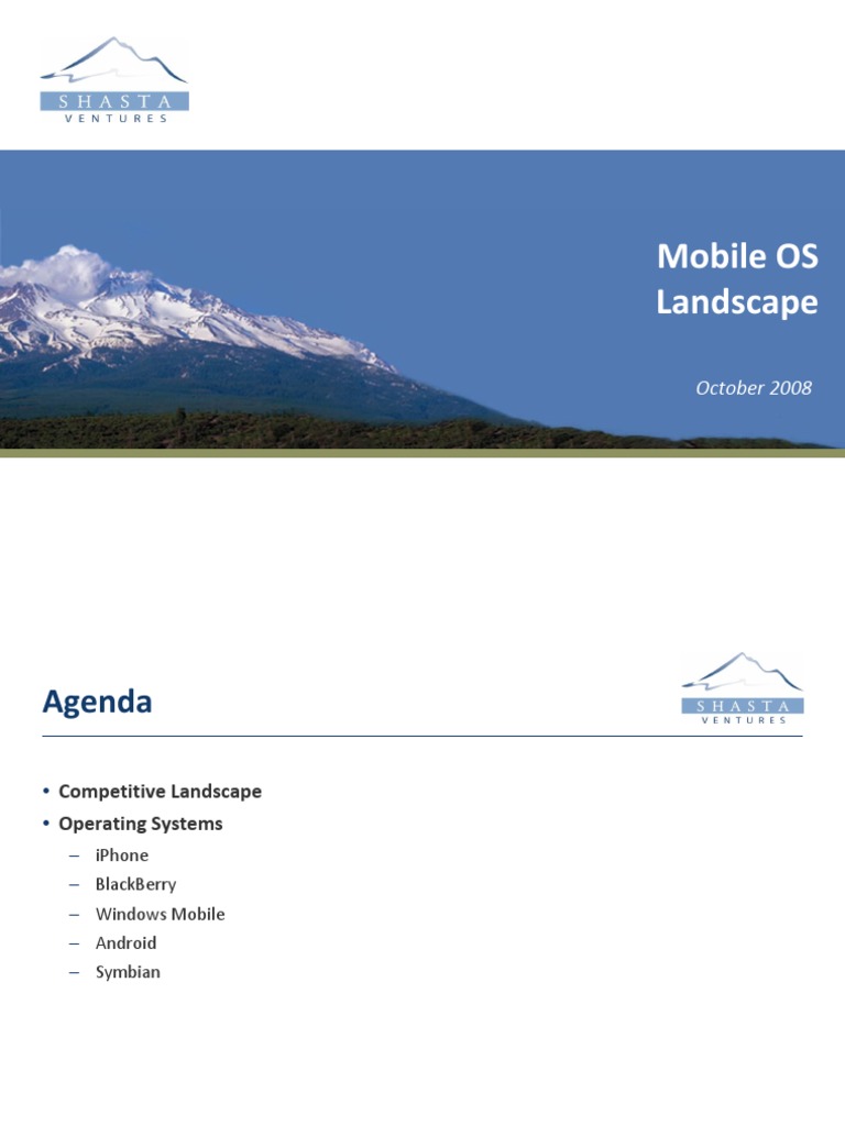 Overview of Mobile OS Ecosystem 10 23 08 | PDF | Smartphone | Android ...