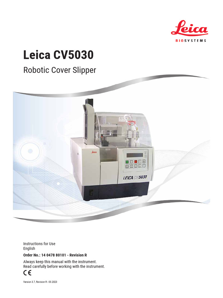 Leica CV5030 IFU 3v7R En | PDF | Safety | Power Supply