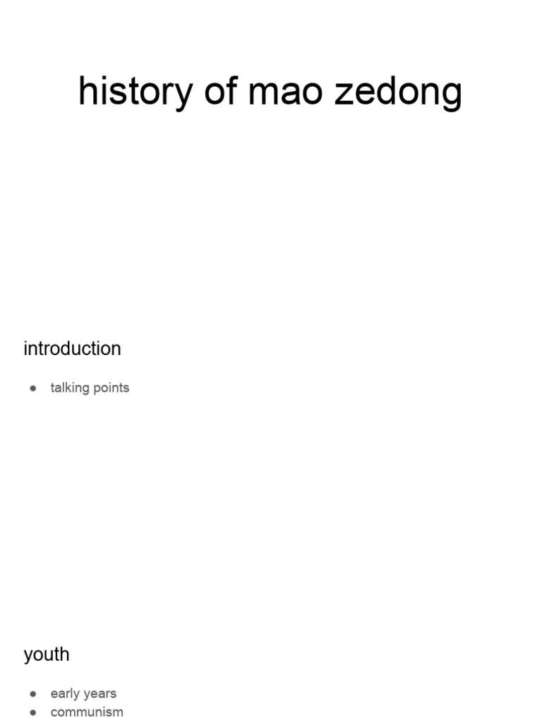 History of Mao Zedong | PDF