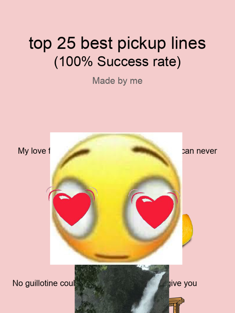 Top 25 Best Pickup Lines | PDF