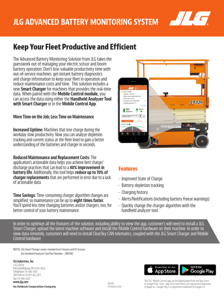 JLG Kit Mobile Control | PDF | Battery Charger | Mobile App