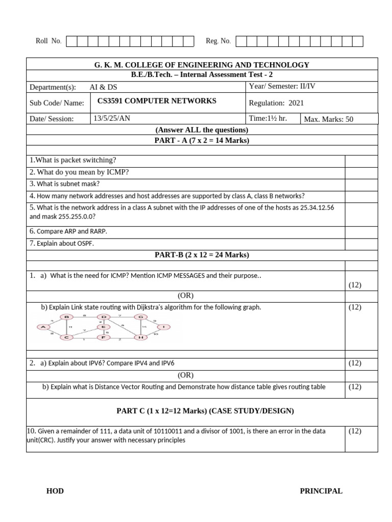 CN Question Set | PDF