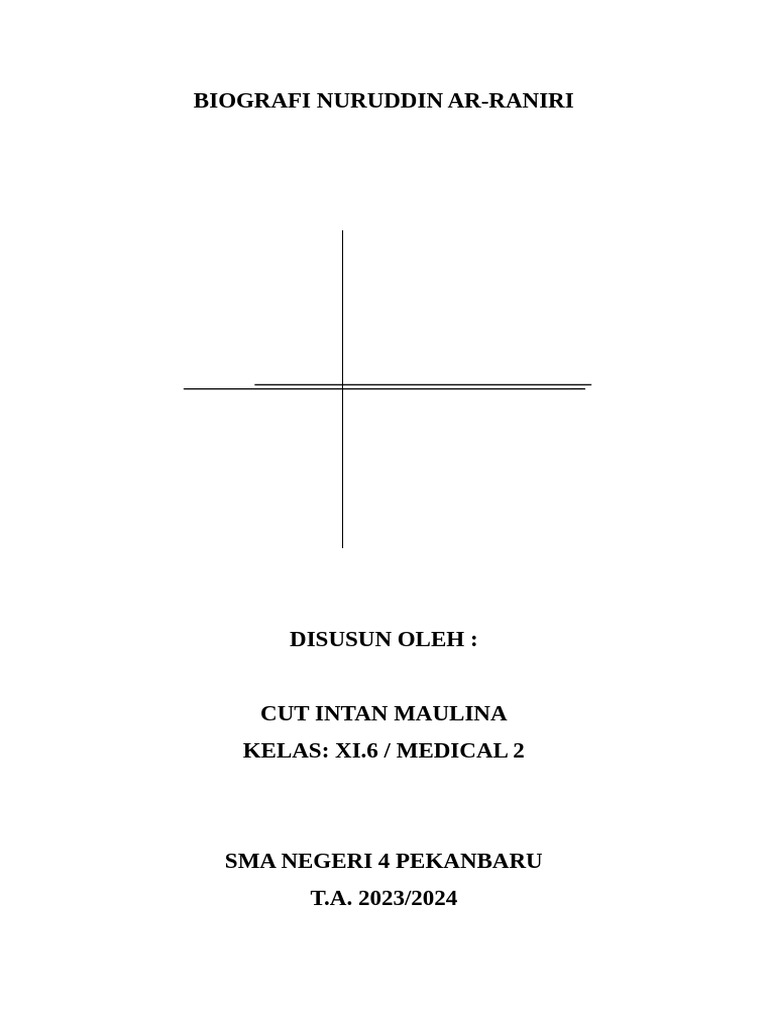 Biografi Nuruddin Ar-Raniri | PDF