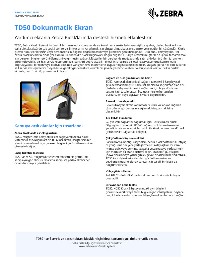 Td50 Spec Sheet TR TR | PDF