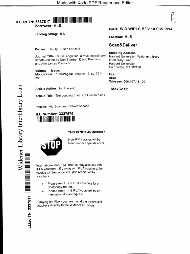Hacking Human Kinds' Looping Effects | PDF