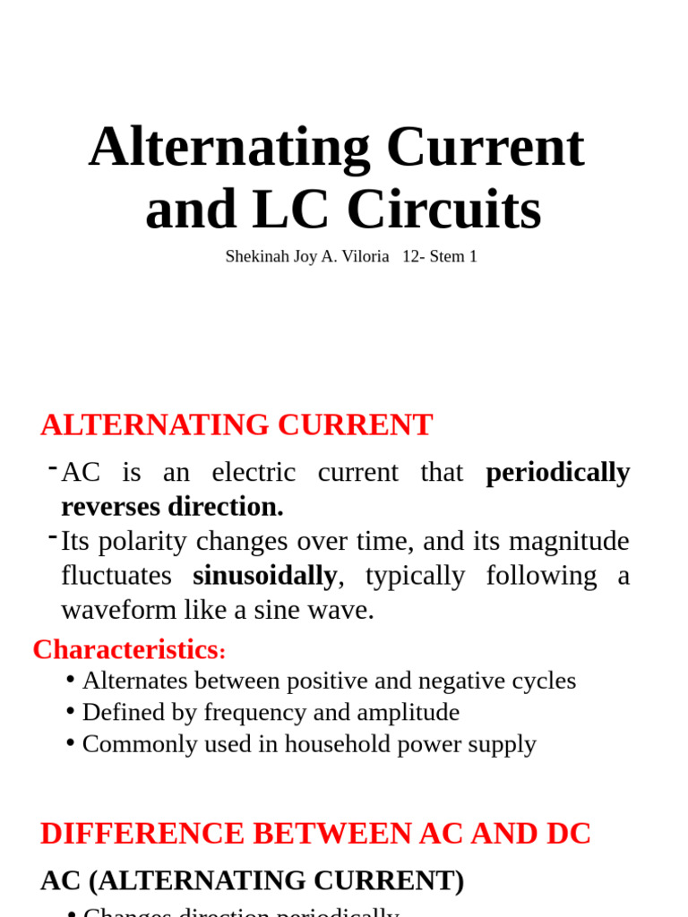 Alternating Current and LC Circuits | PDF | Resonance | Root Mean Square