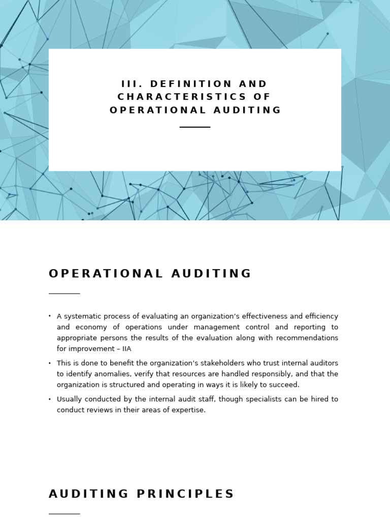 Understanding Operational Audits | PDF | Audit | Internal Audit