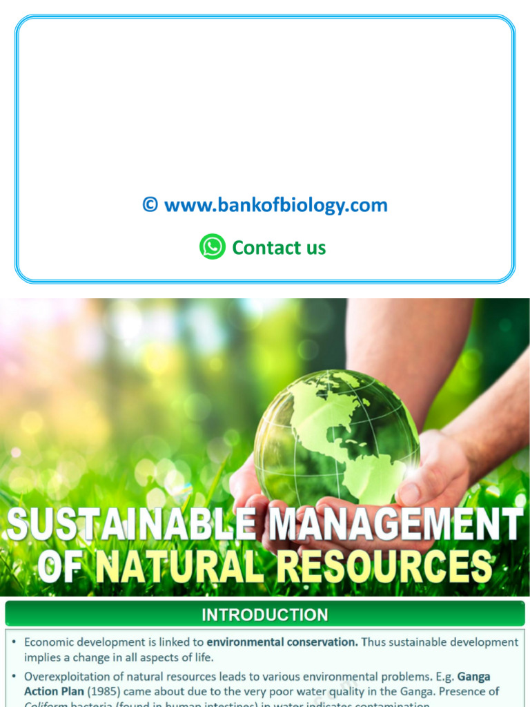 Project Biology Natural Resources | PDF