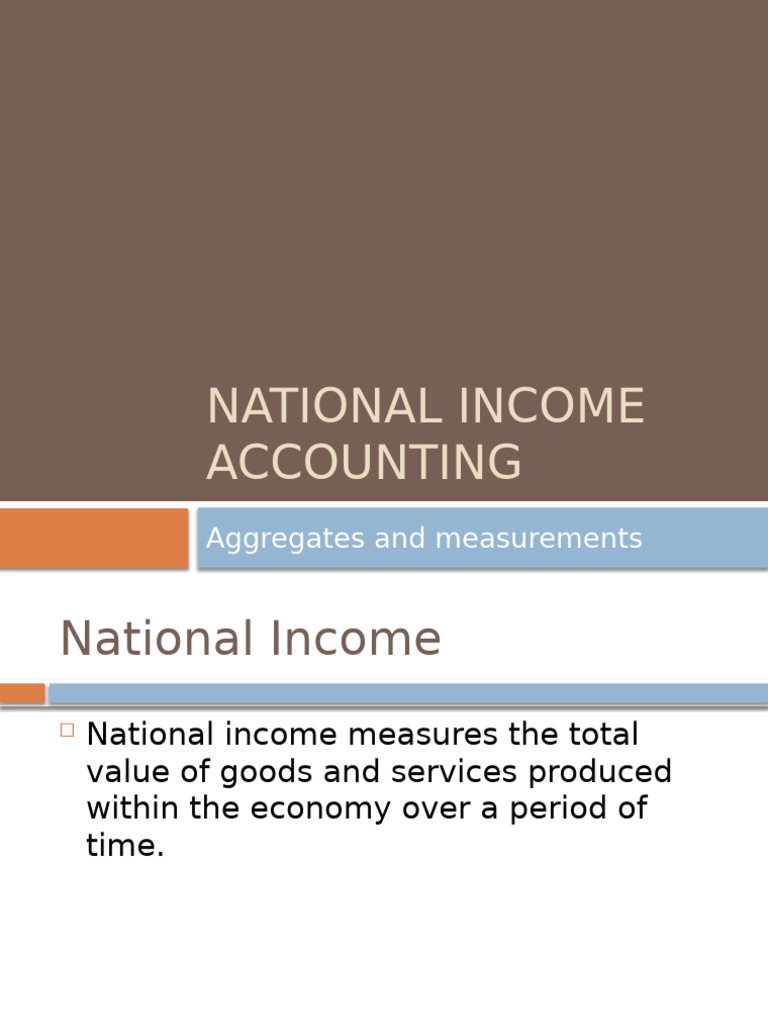 National Income | PDF | Taxes | Gross Domestic Product