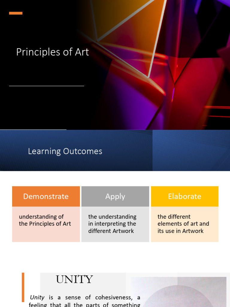 Lesson 5 Principles of Art | PDF | Symmetry | Paintings