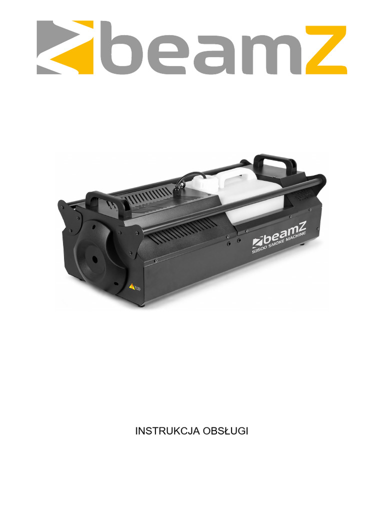 160.498 S3500 Smoke Machine DMX Manual V1.2 | PDF | Power Supply | Timer