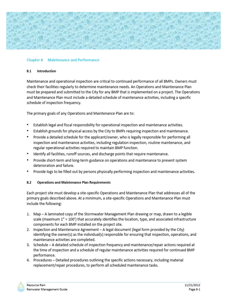 Maintenance ANDInspection Form | PDF | Erosion | Stormwater